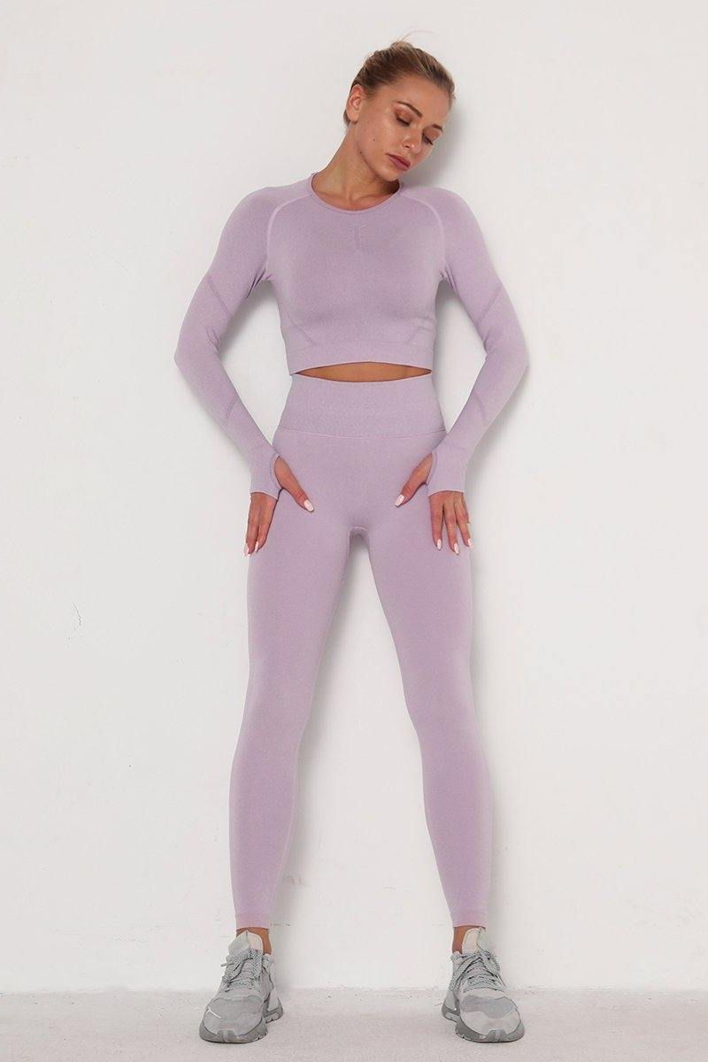 Light Purple Yoga set – Godu Shop